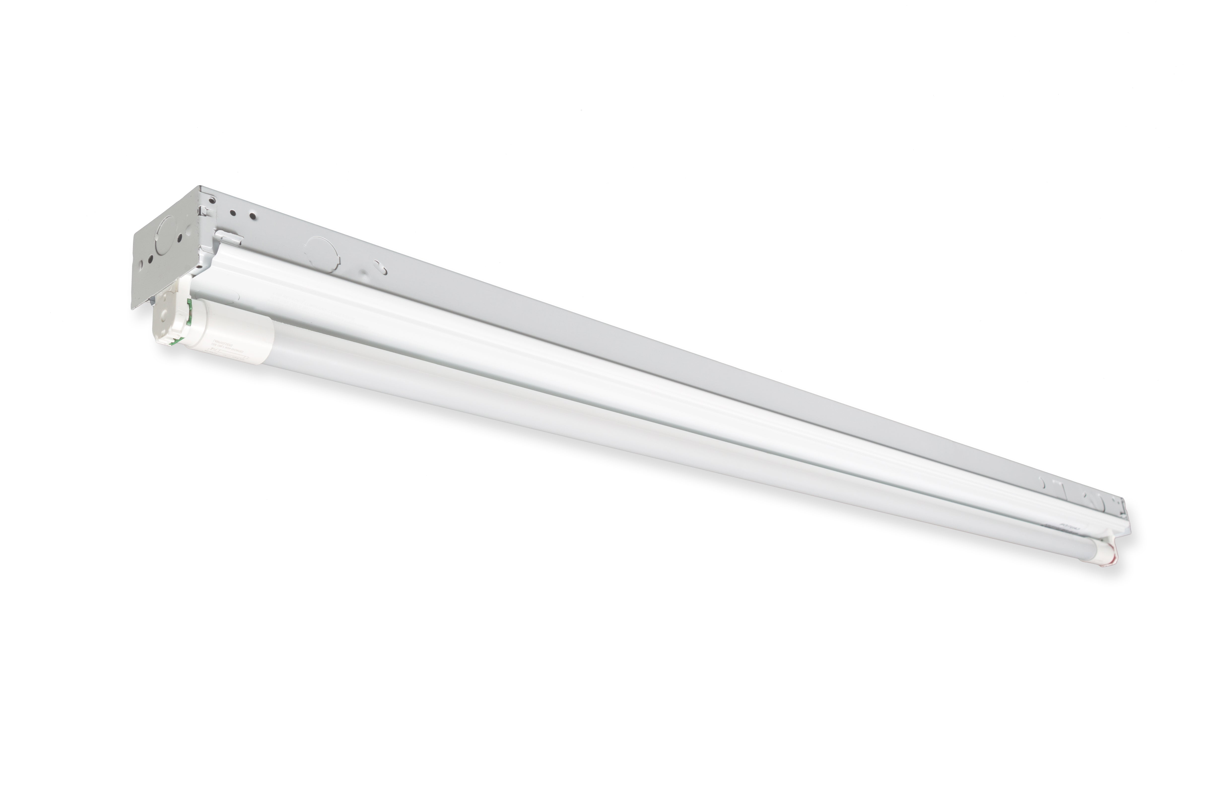 8' 2 Lamp Tandem Strip Fixture, 32W T8, No Reflector, 120-277 Universa